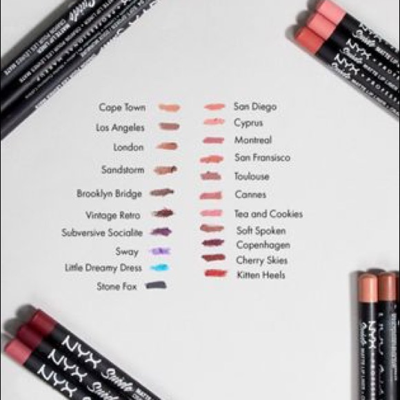 NYX | Makeup | Nyx Suede Matte Lip Liner Cherry Skies | Poshmark